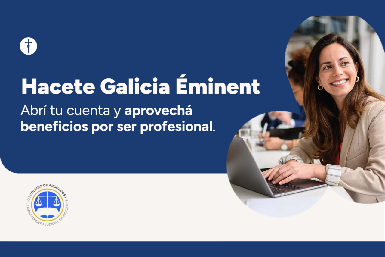Propuesta exclusiva de Banco Galicia para matriculados en este Colegio ...